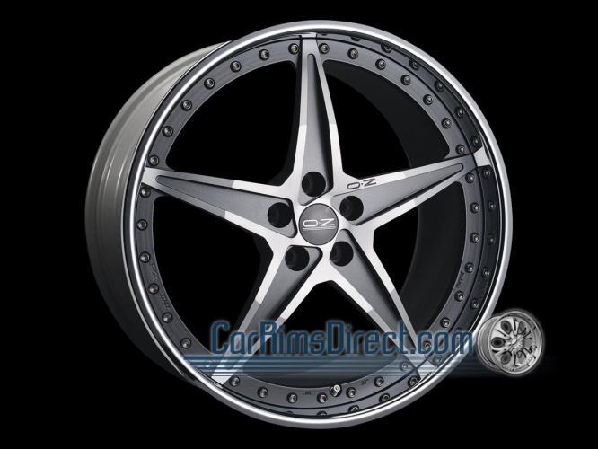 OZ Racing Wheels MITO ROSSO (Graphite, Silver, Machined)